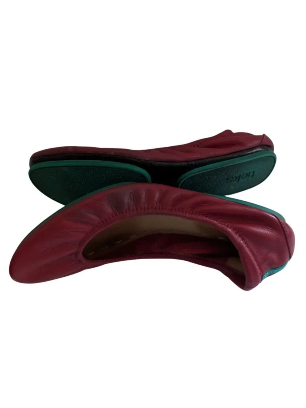 Tieks | Shoes | Tieks Size 7 Burgundy Cardinal Red Leather Ballet Flat ...